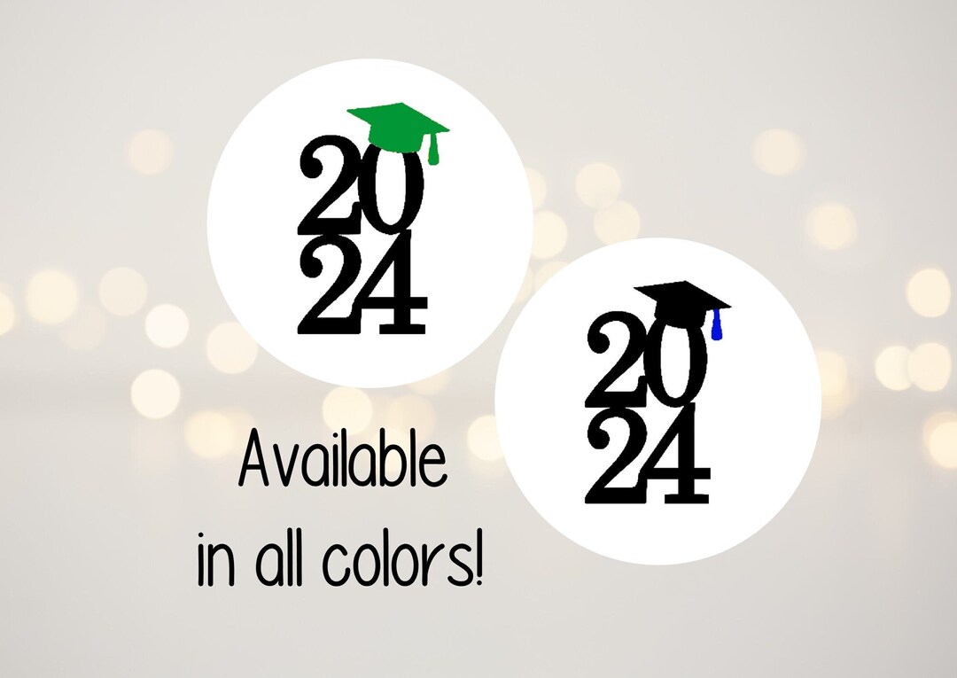 2024 Graduation Envelope Seals Labels Stickers, Large Round Graduation ...