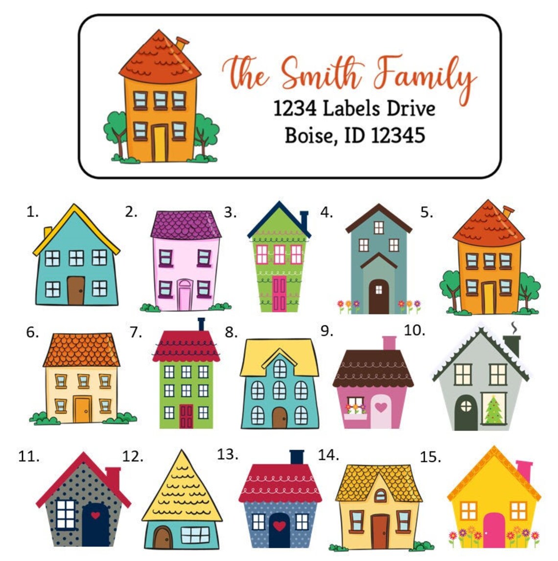 New House Address Labels Stickers 30 Personalized Labels | Etsy