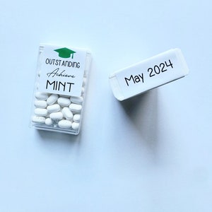 Graduation Stickers, Mint Label Favors, Graduation Party Favors, Class ...