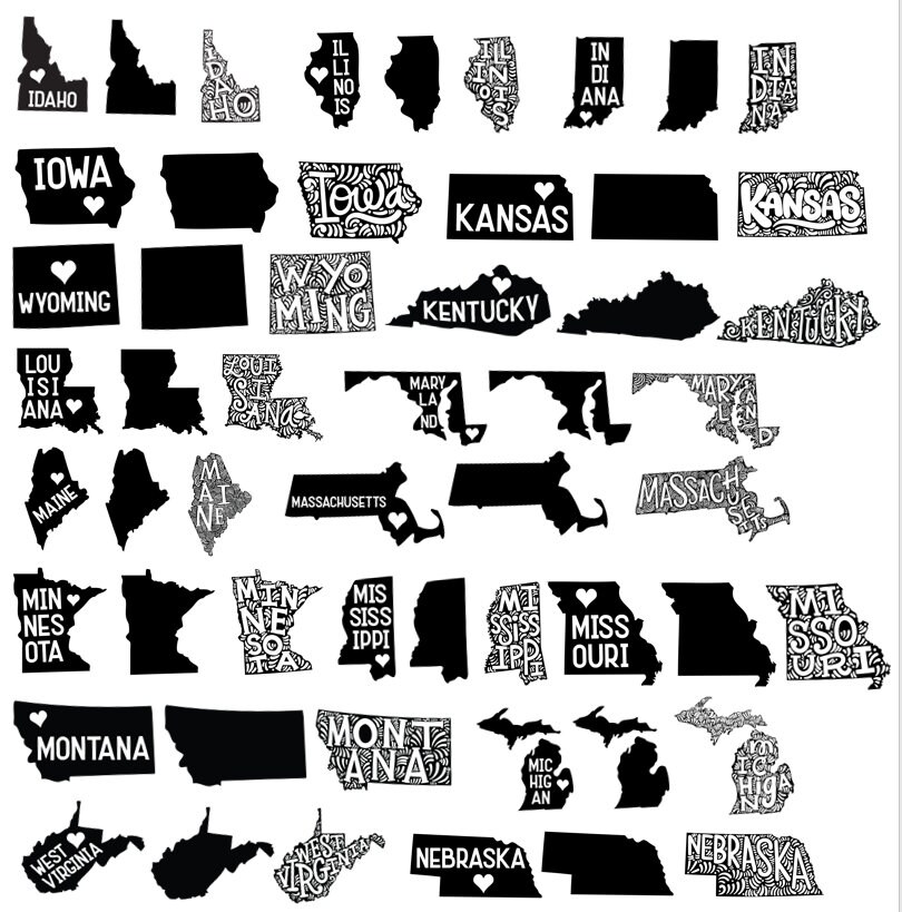 State Address Labels Stickers 30 Personalized Labels - Etsy