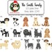 Christmas Dog Address Labels Stickers, 30 Personalized Dog Breed Labels ...