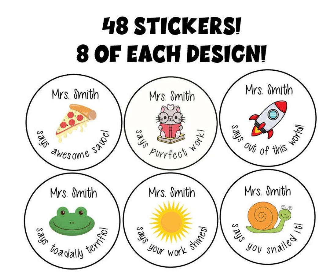Teacher Stickers, Teacher Good Job Stickers, Reward Stickers, Teacher ...