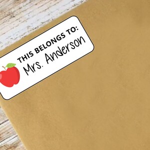 Teacher Labels, Teacher Book Stickers, Teacher Name Labels ...