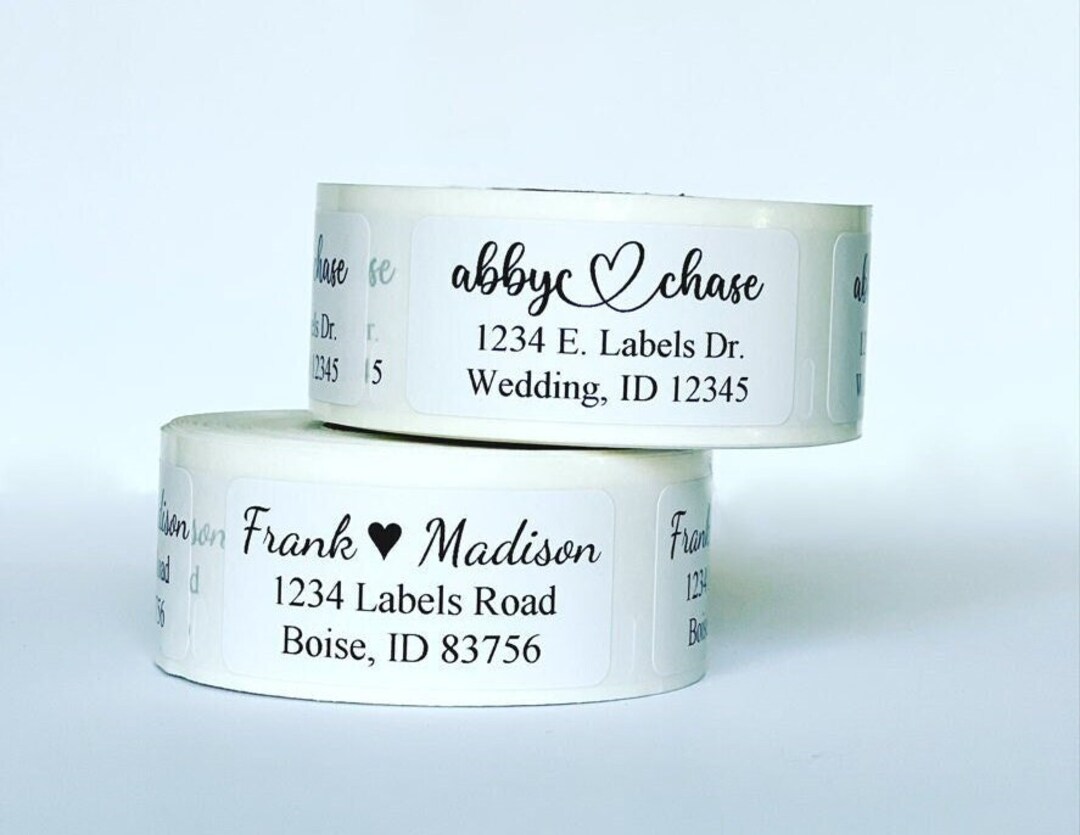 Return Address Labels Rolls, Personalized Address Labels, Wedding ...