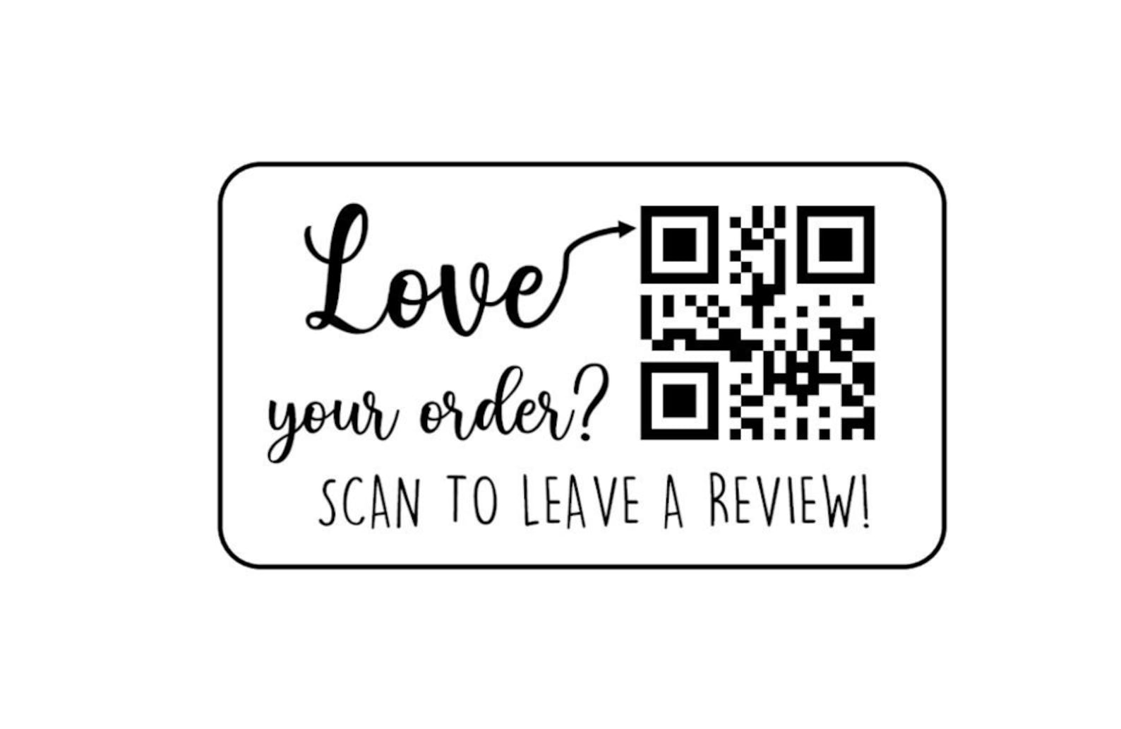 QR Code Labels Business QR Code Stickers Social Media - Etsy