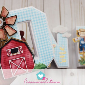Farm 3D Letters, Farm Theme, Farm Decoration, Farm Birthday, Farm Party ...