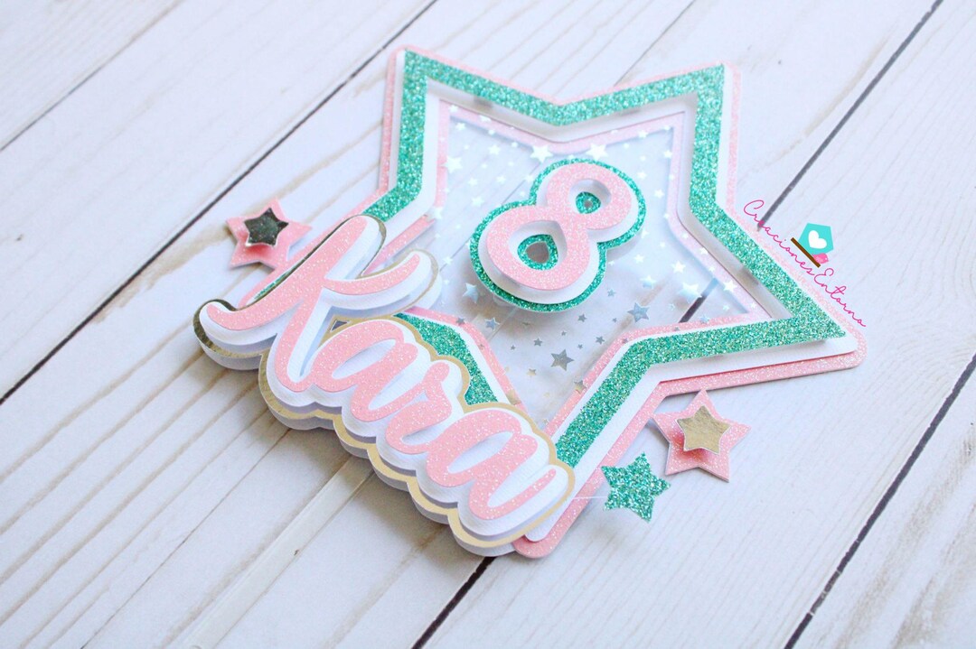 Stars Cake Topper, Cake Decor, Stars Theme, Birthday - Etsy