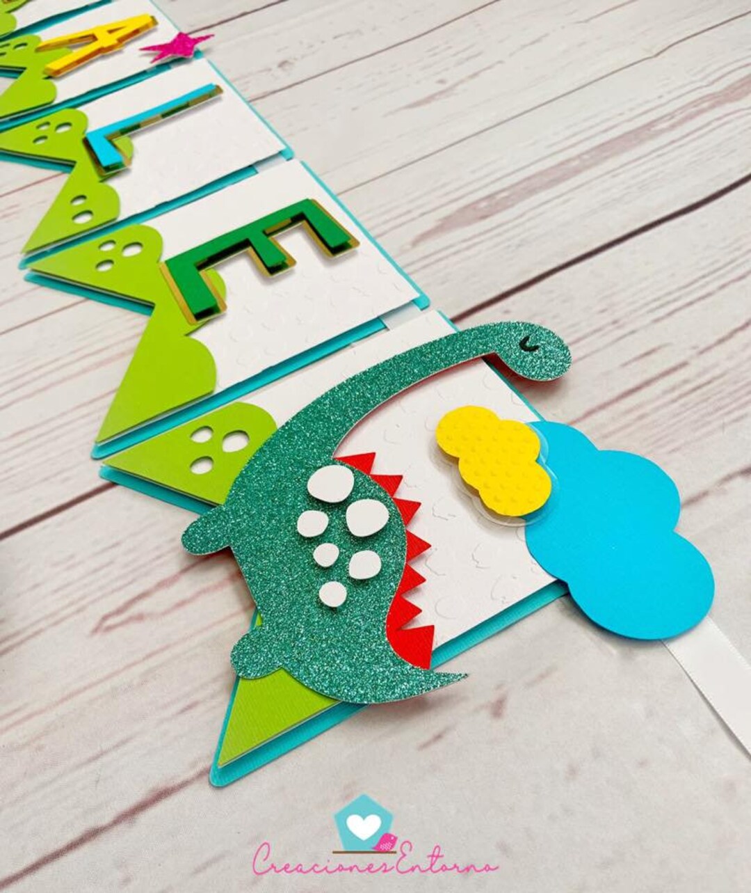Dinosaurs Birthday Banner, Cute Dino, Dino Banner, Dinosaurs Theme ...