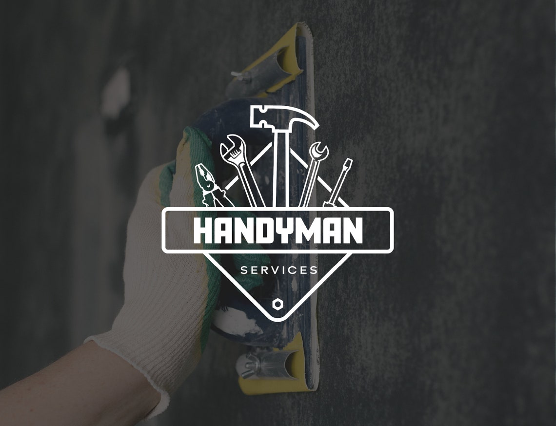 Editable Logo Design Handyman Logo Home Repair Logo Maintenance Logo ...