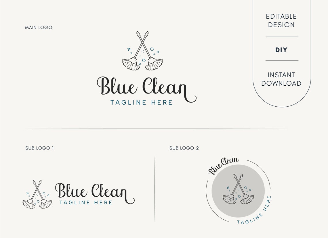 Editable Logo Design Cleaning Logo Cleaning Service Logo Design Cleaner ...