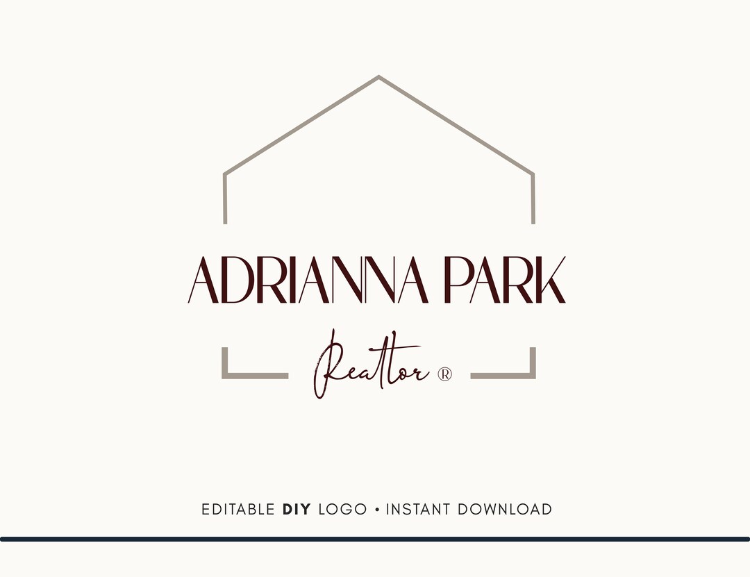Editable Logo Design - Realtor Logo Design - Realtor Logo - Real Estate ...