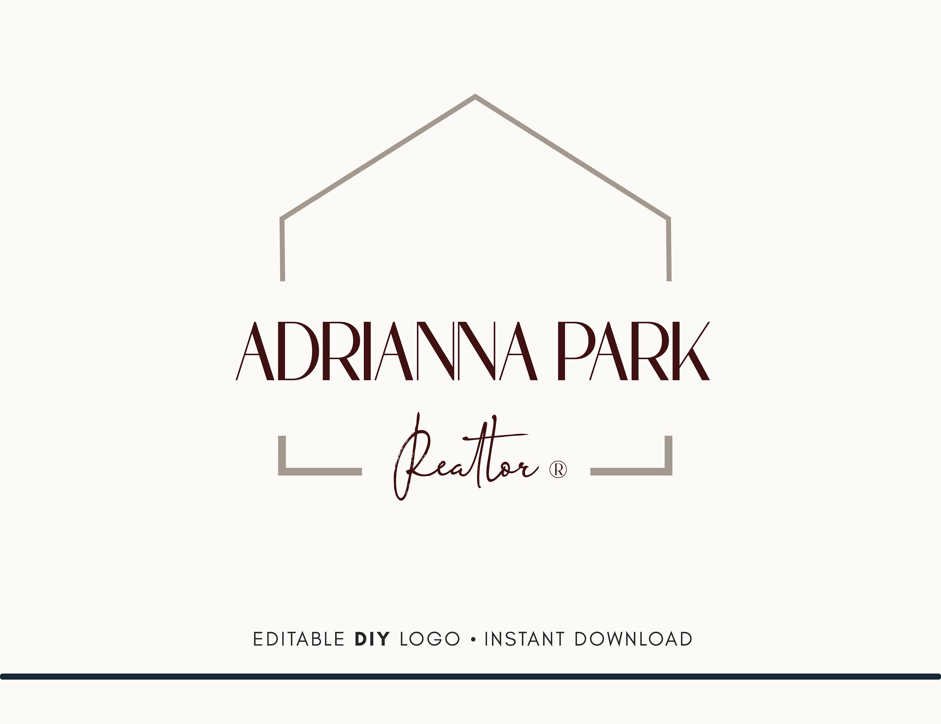 Editable Logo Design Realtor Logo Design Realtor Logo Real Estate Agent ...