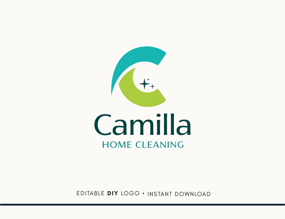 Editable Logo Design - Letter C Cleaning Logo Design - Cleaning Service ...