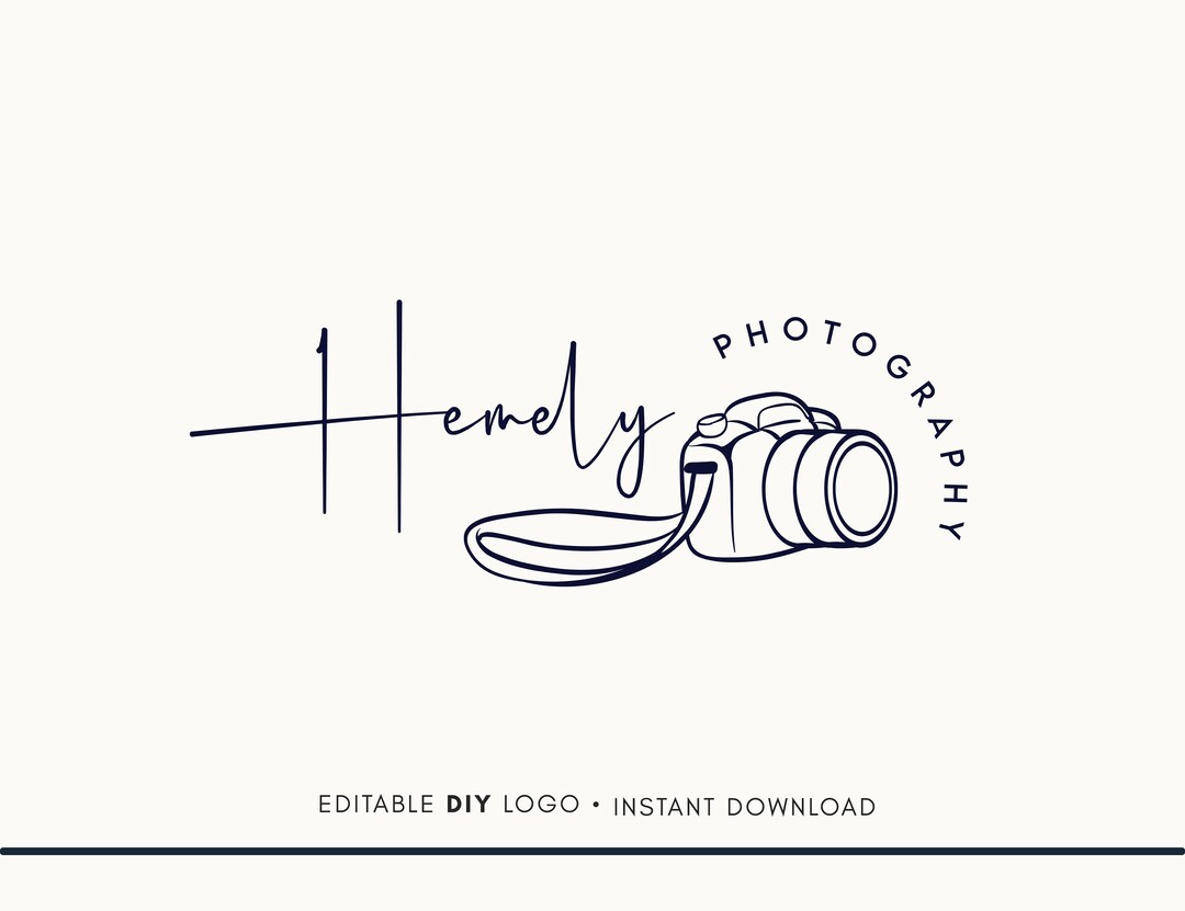 Editable Logo Design - Photography Logo - Photography Logo and ...