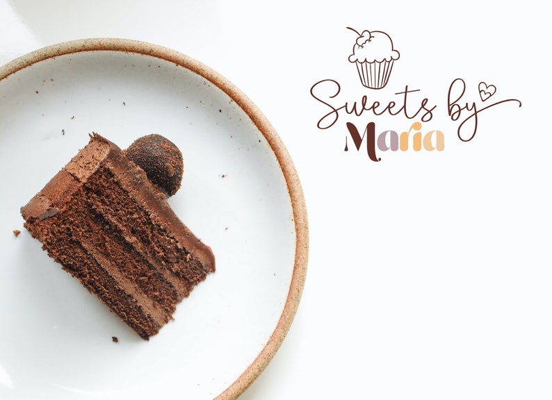 Editable Logo Design - Sweets Business Logo - Sweets Logo Design ...