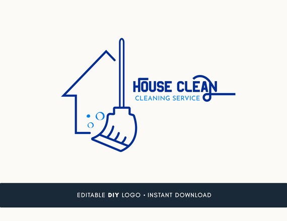 Editable Logo Design Cleaning Logo Design Cleaning Logo - Etsy