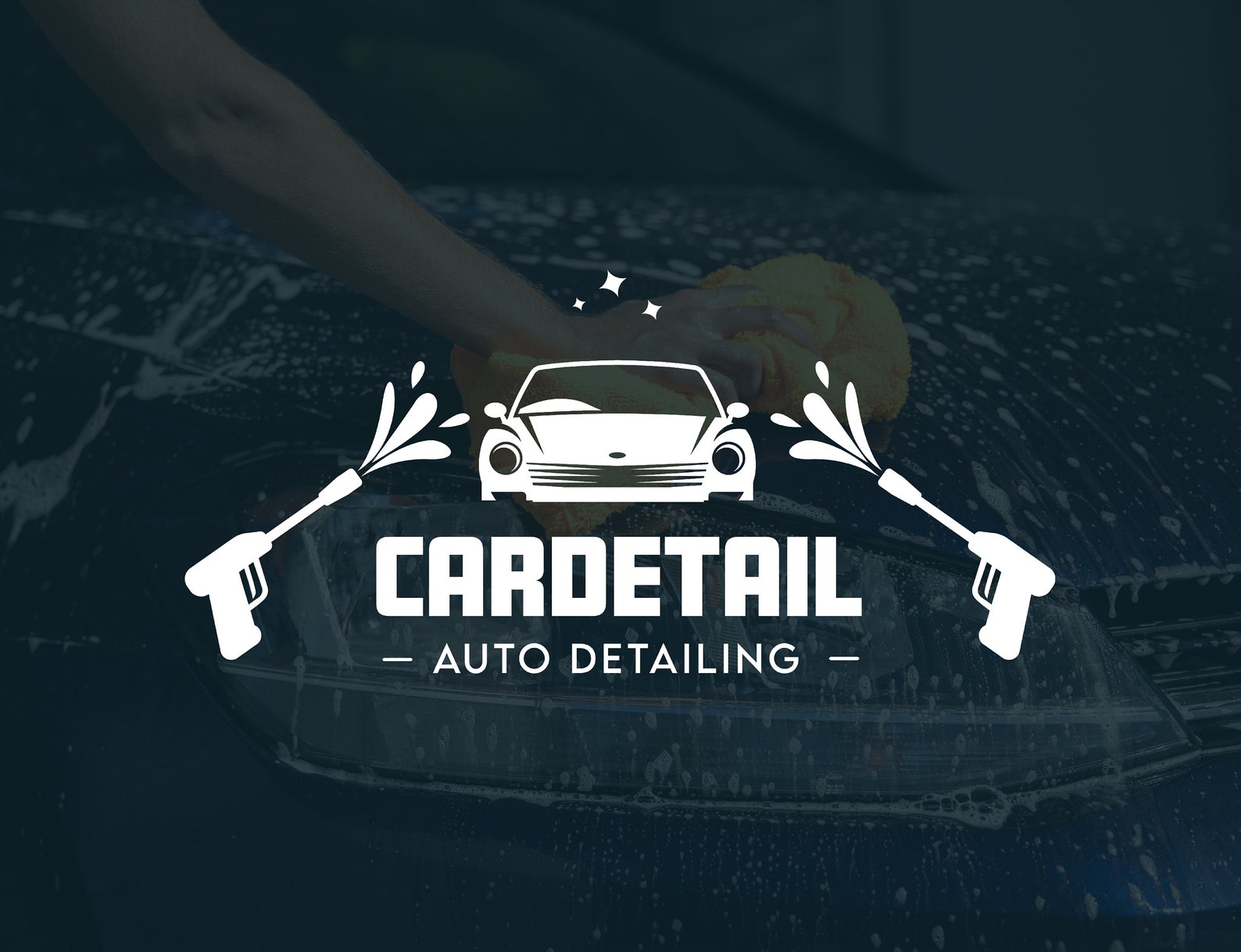 Editable Logo Design - Car Detailing Logo Temaplate - Car Wash Logo ...