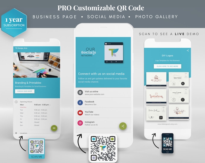 Digital Custom QR Code, Logo QR Code, Website QR Code, Social Media Qr Code, Instagram Qr Code ...