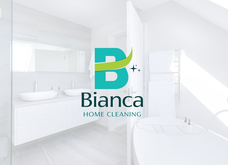 Editable Logo Design - Letter B Cleaning Logo Design - Cleaning Service ...