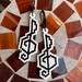 Treble Clef Bead Stitch Earrings - Etsy