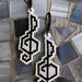 Treble Clef Bead Stitch Earrings - Etsy