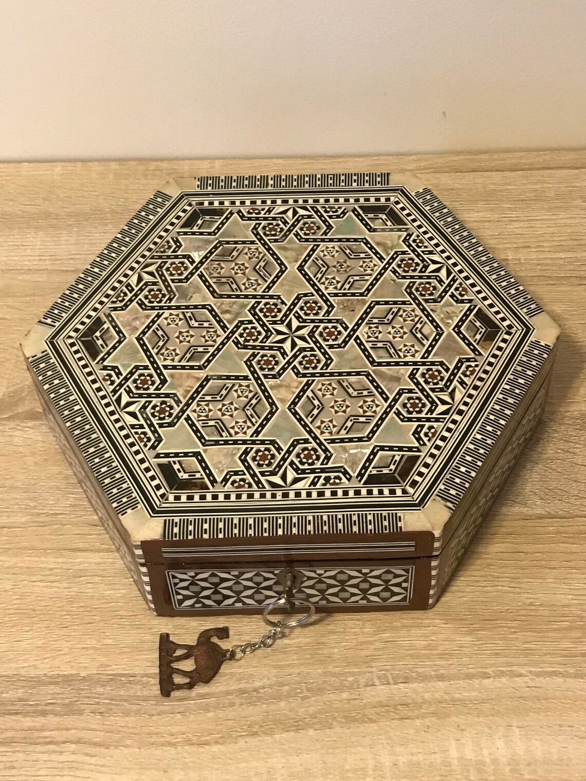 Mosaic Box Egyptian hand made Mosaic jewellery box 12 inch L | Etsy