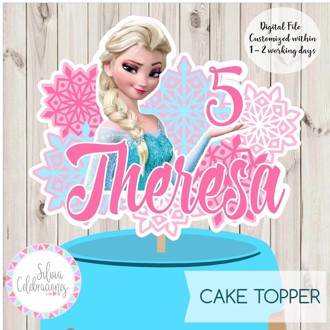 Frozen Cake Topper Elsa Cake Topper Frozen Elsa Topper - Etsy