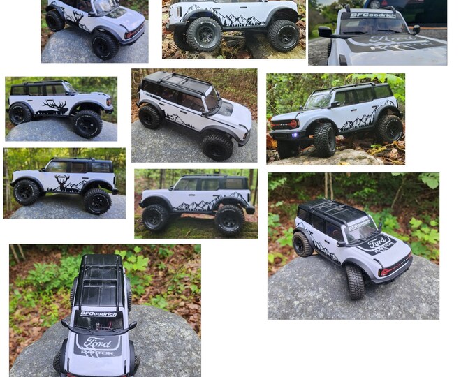 1/10 TRX-4 Bronco 2021 Compatible RC Crawler Custom Side/hood Graphics ...