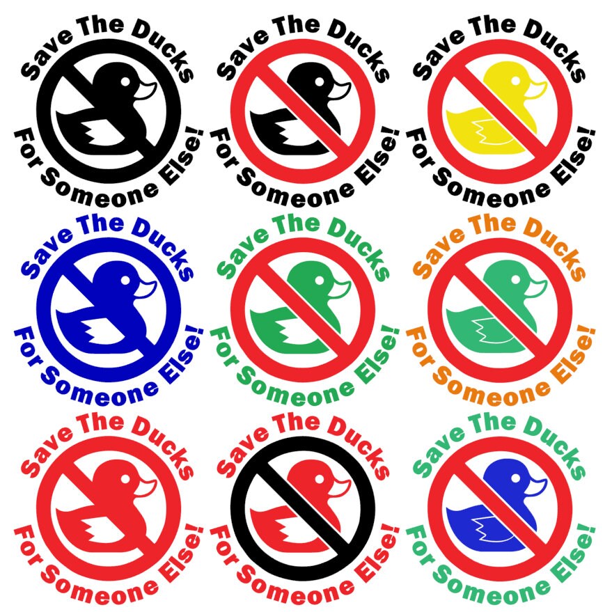 No Rubber Ducks Save the Ducks for Someone Else Jeep Sticker Funny ...