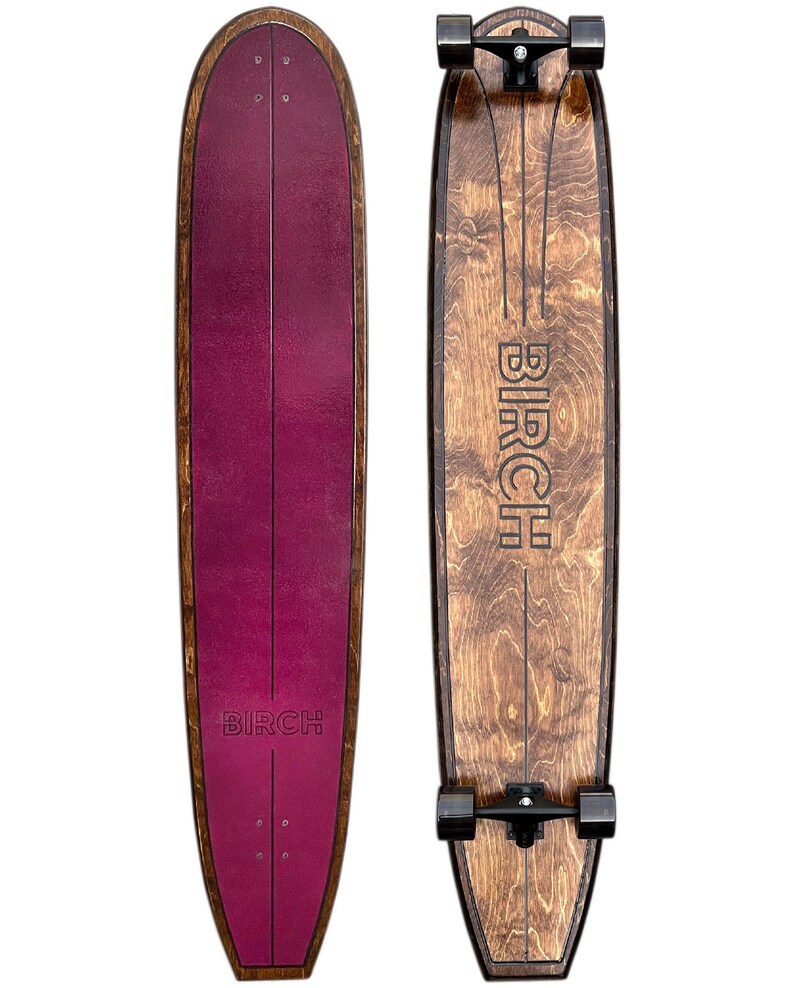 BIRCH 60" LOG Surf Inspired Longboard Cruiser Skateboard Complete Setup ...