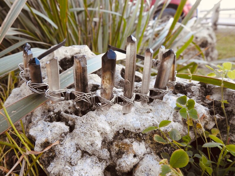 Smoky Quartz Jewelry Crystal Headband Smoky Quartz Crown - Etsy