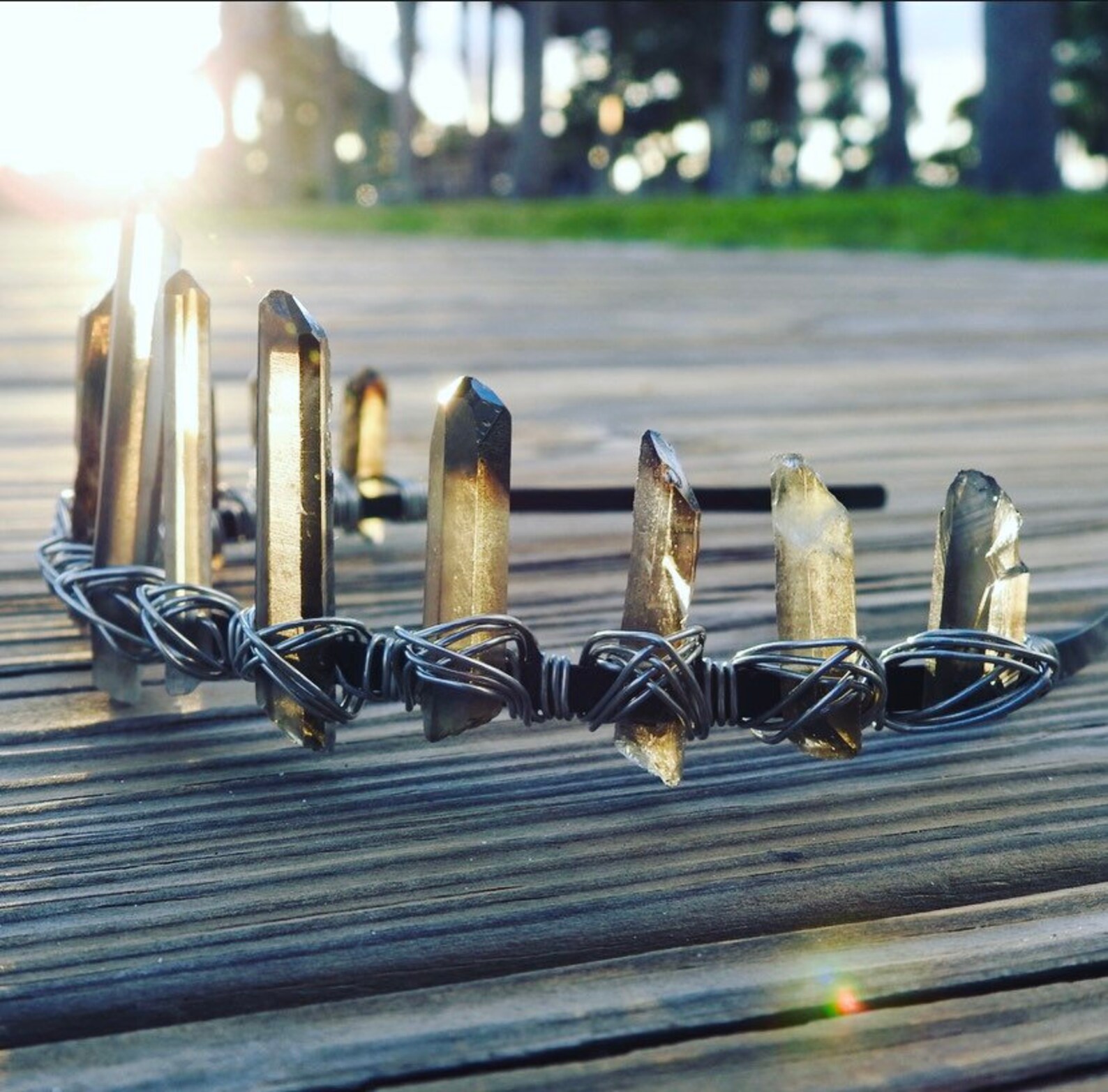 Smoky Quartz Jewelry Crystal Headband Smoky Quartz Crown - Etsy