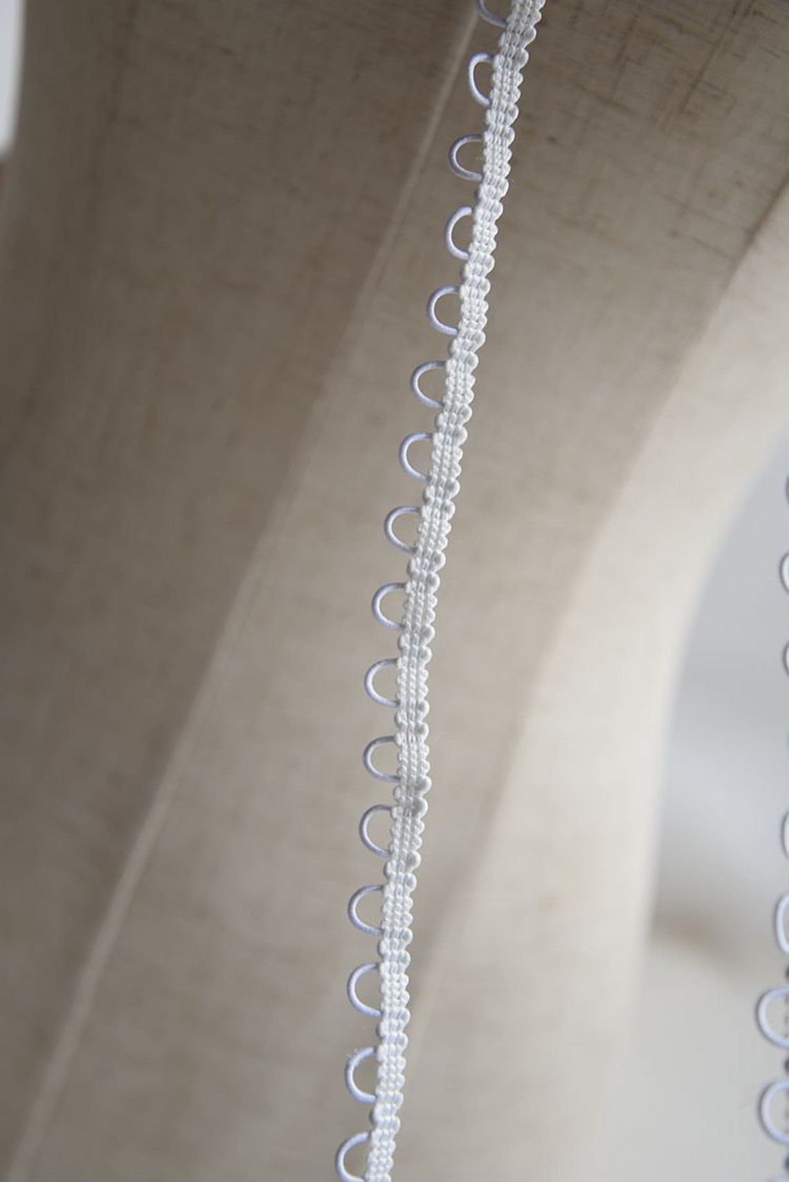 White Trim With Elastic Button Loops /wedding Dress/corset | Etsy