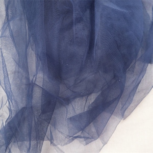 Navy/ Dark Blue Tulle Fabric by the Yard, Very Good Quality Netting ...