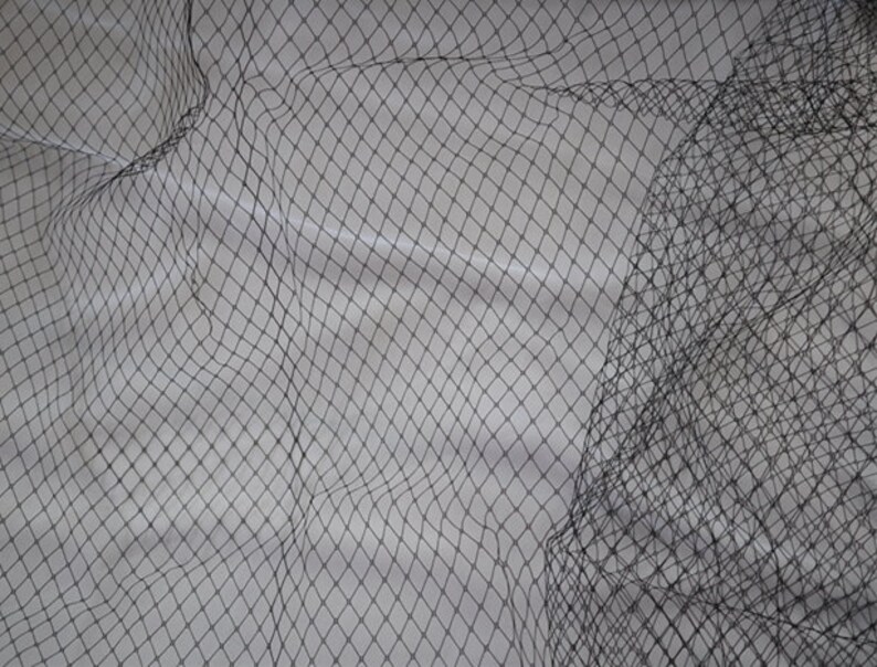 Black or White Diamond Mesh Netting Fabric by the Yard Very - Etsy