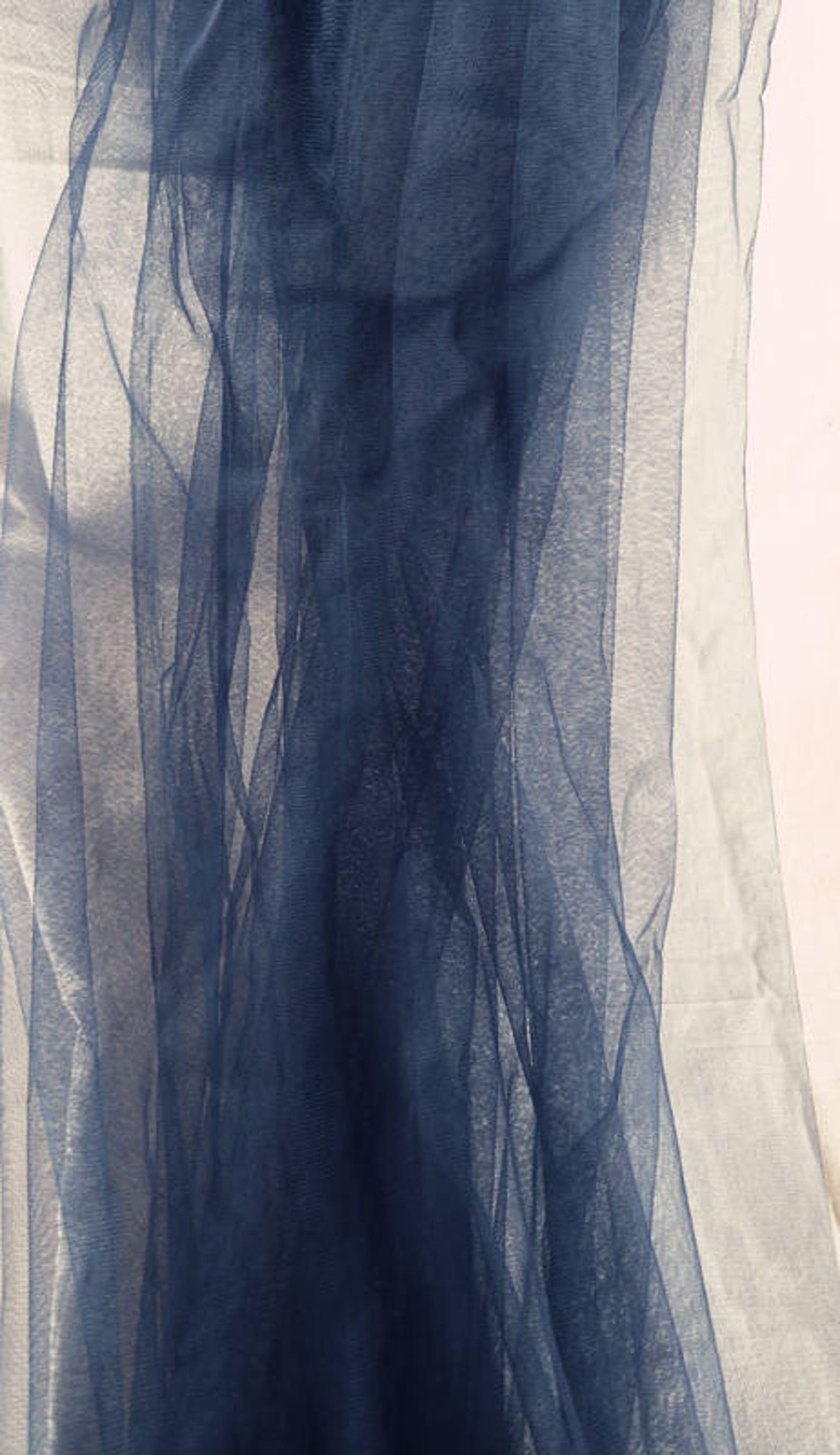 Dark Blue Navy Blue Netting Mesh Fabric, Tulle Fabric by the Yard Multi ...