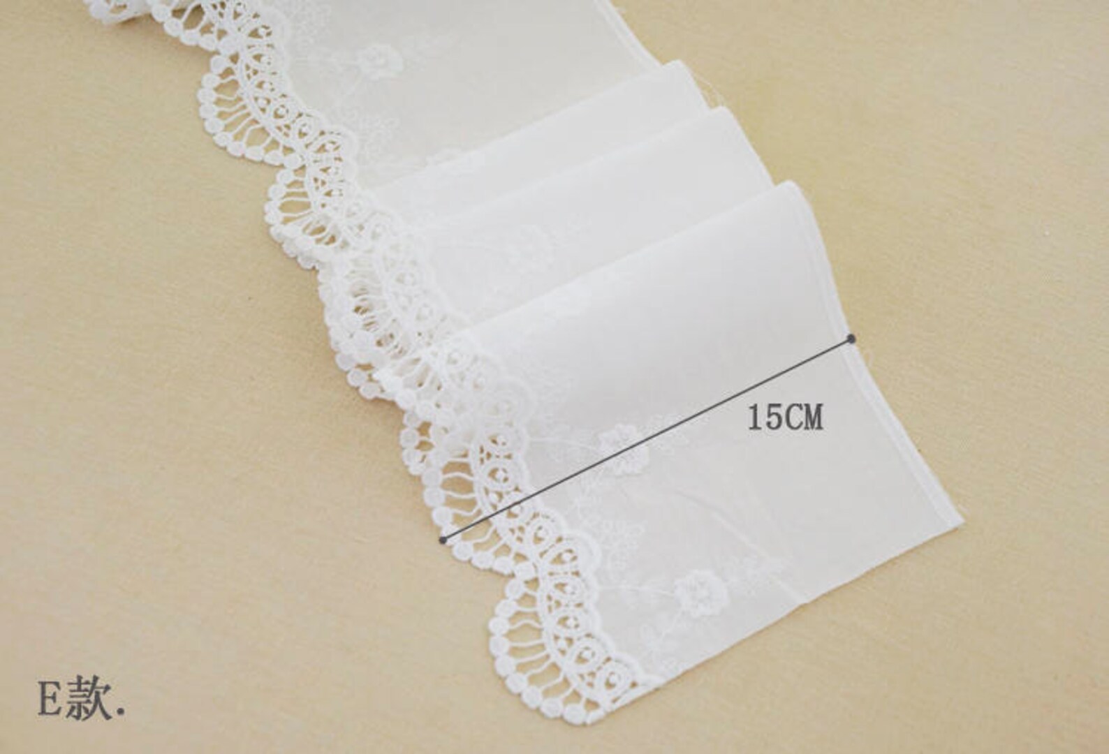 Floral Scalloped Edge Lace Trim Embroidered Lace Trim Fabric - Etsy