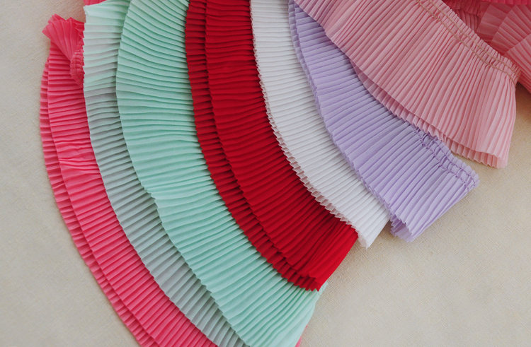 Chiffon Pleated Ruffled Fabric Trim by the Yard Multi Colors - Etsy