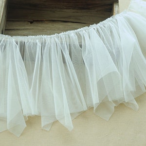 Light Pink Ruffled Tulle Fabric 3D Ruffled Tulle Lace Trim | Etsy