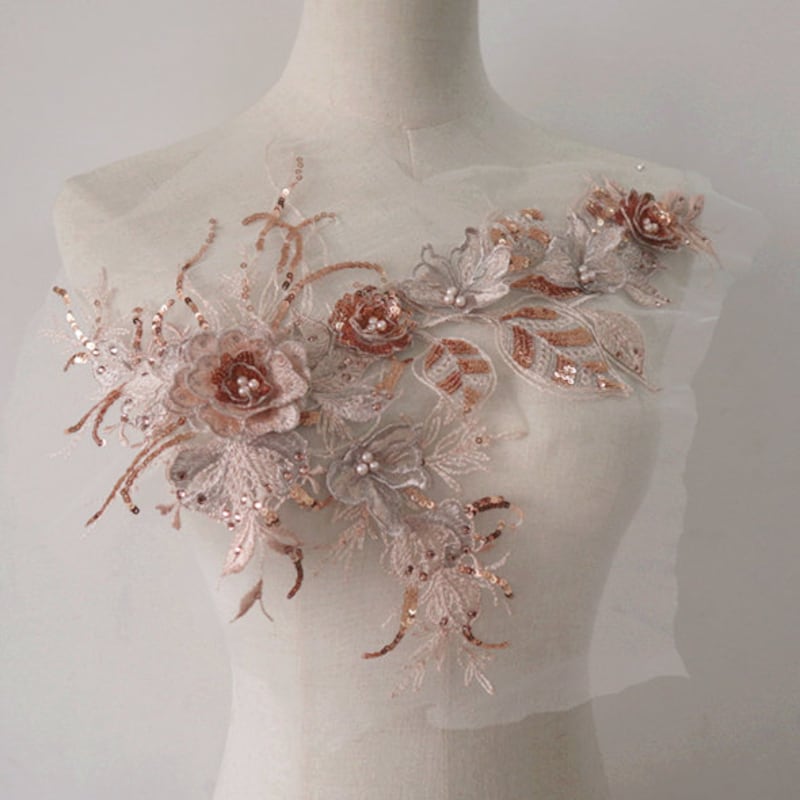 Rose Gold Applique - Etsy