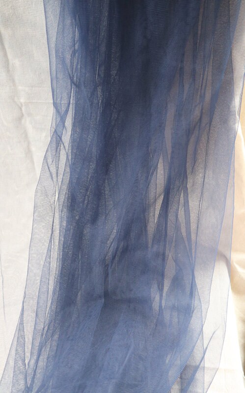 Navy/ Dark Blue Tulle Fabric by the Yard Very Good Quality - Etsy