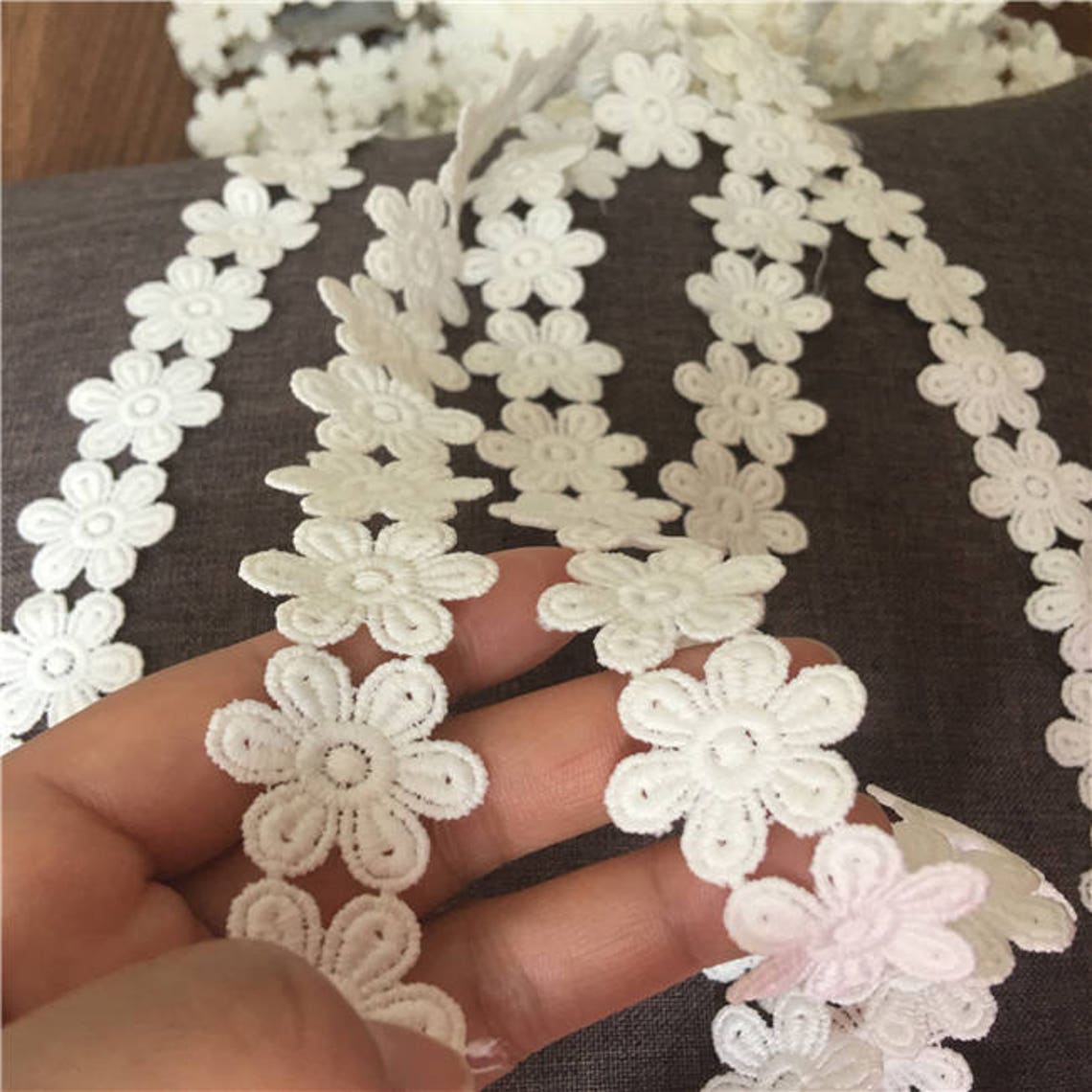 Off White Daisy Lace Trim by the Yard 3 Cm Daisy Lace - Etsy