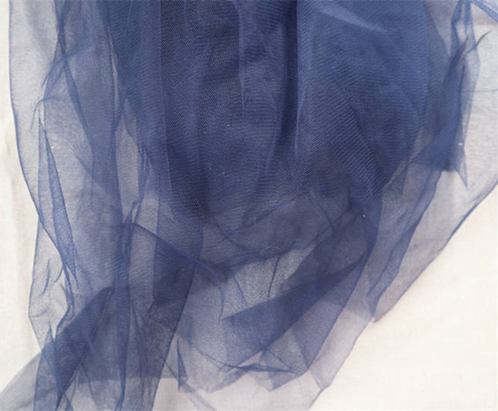 Dark Blue Navy Blue Netting Mesh Fabric, Tulle Fabric by the Yard Multi ...