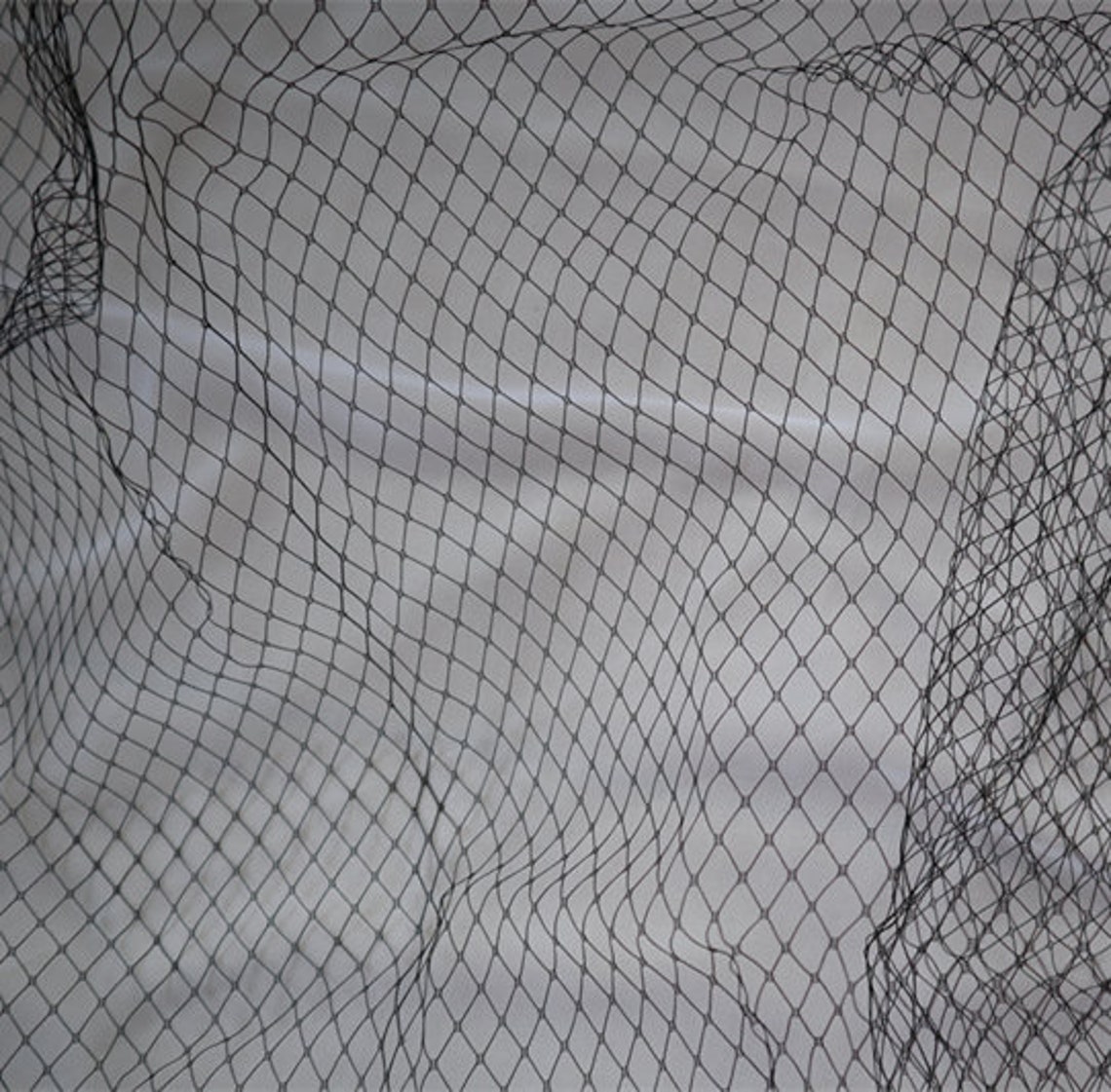 Black or White Diamond Mesh Netting Fabric by the Yard Very - Etsy