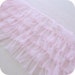 Light Pink Ruffled Tulle Trim, 5 Cm Wide 3D Ruffled Lace Trim, Tutu ...