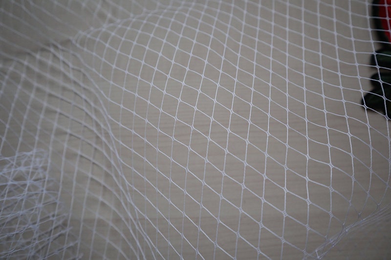 Black or White Diamond Mesh Netting Fabric by the Yard Very - Etsy