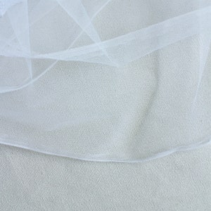 Off White Soft Tulle Fabric by the Yard, Soft Netting Mesh Fabrics for ...