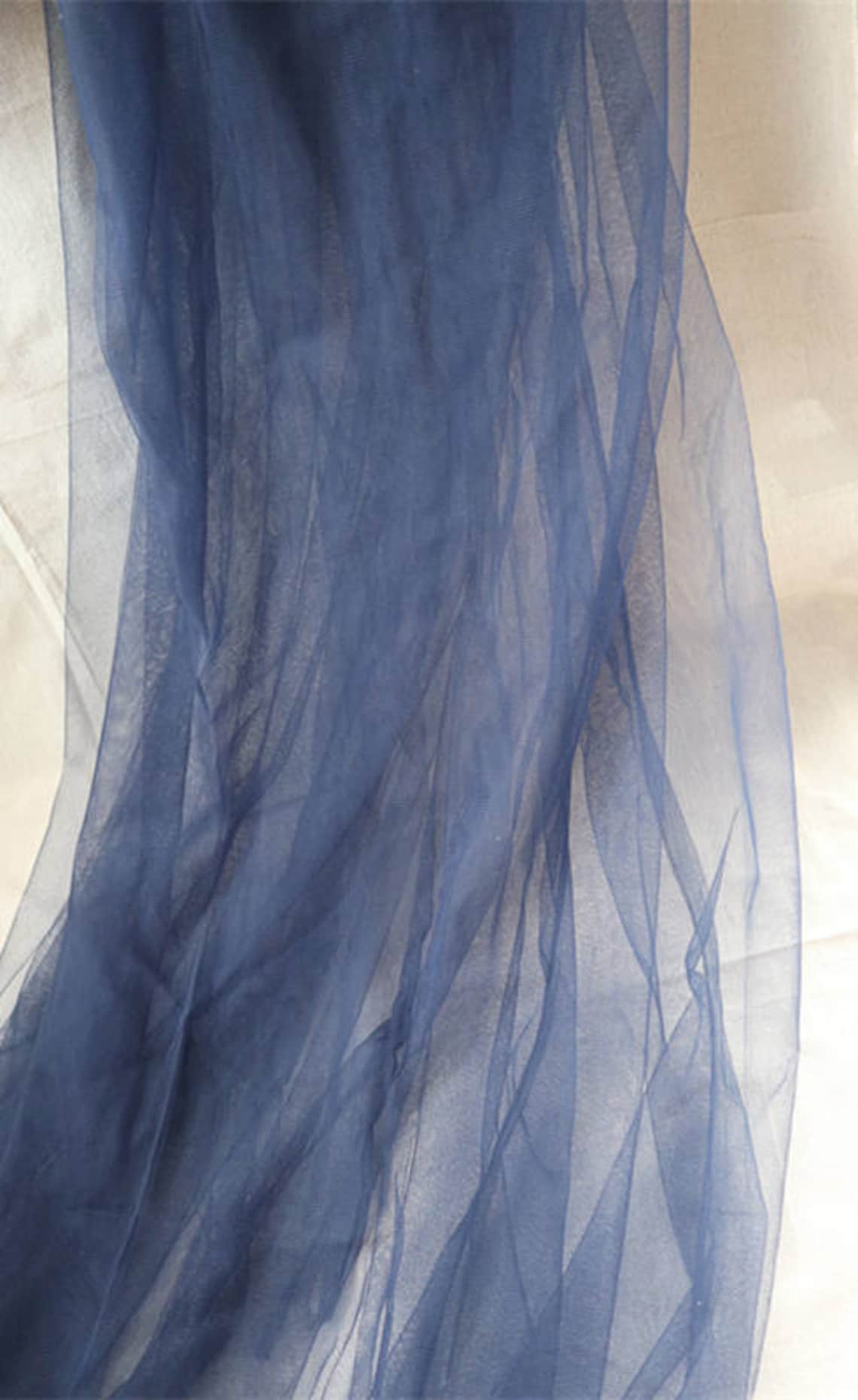 Dark Blue Navy Blue Netting Mesh Fabric, Tulle Fabric by the Yard Multi ...