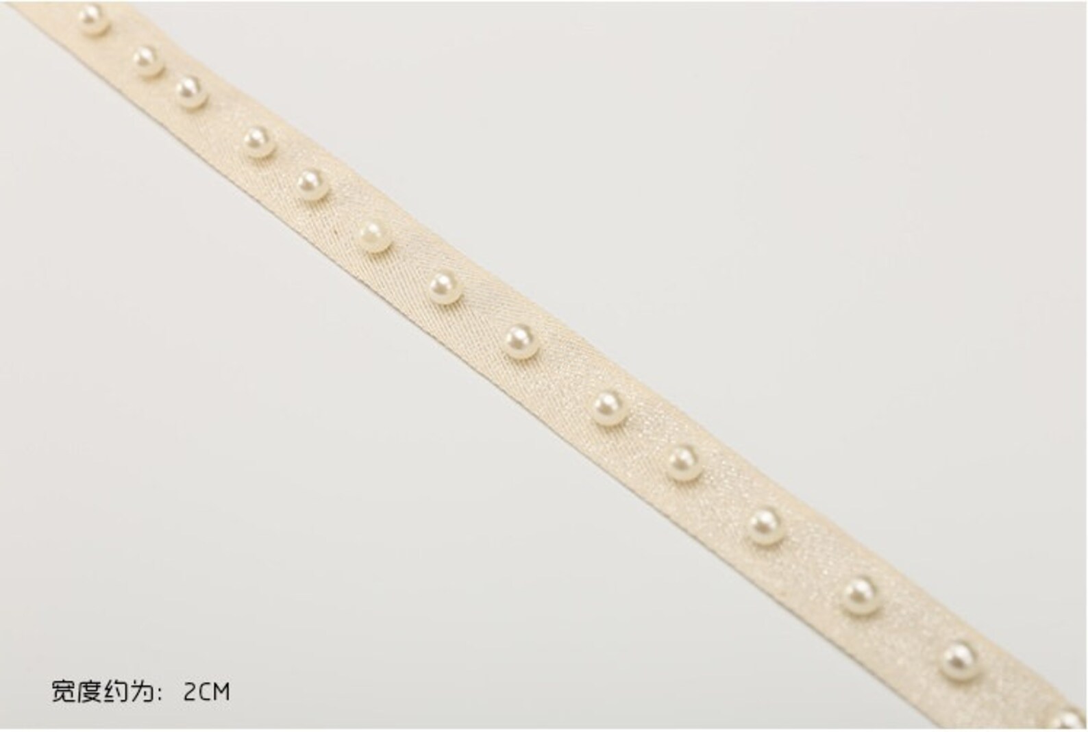 Ivory Cream Beaded Tape Trim, Pear Beaded Twill Tape by the Yard, 2cm ...