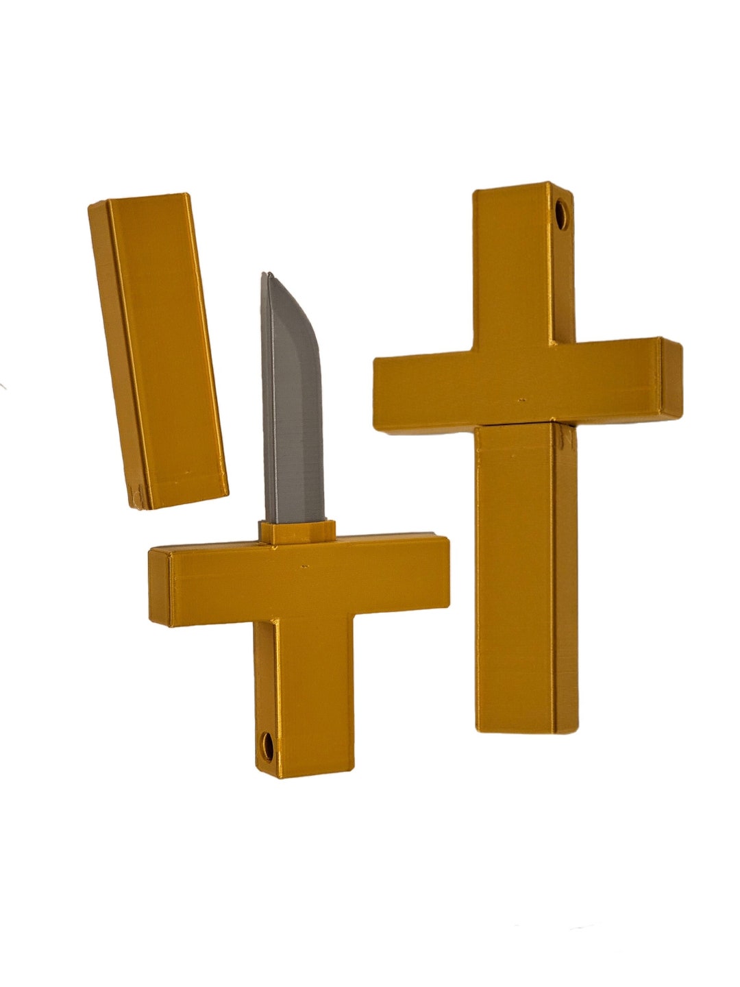 Cross Necklace Dagger Knife Cosplay for Dracula Mihawk From One Piece ...